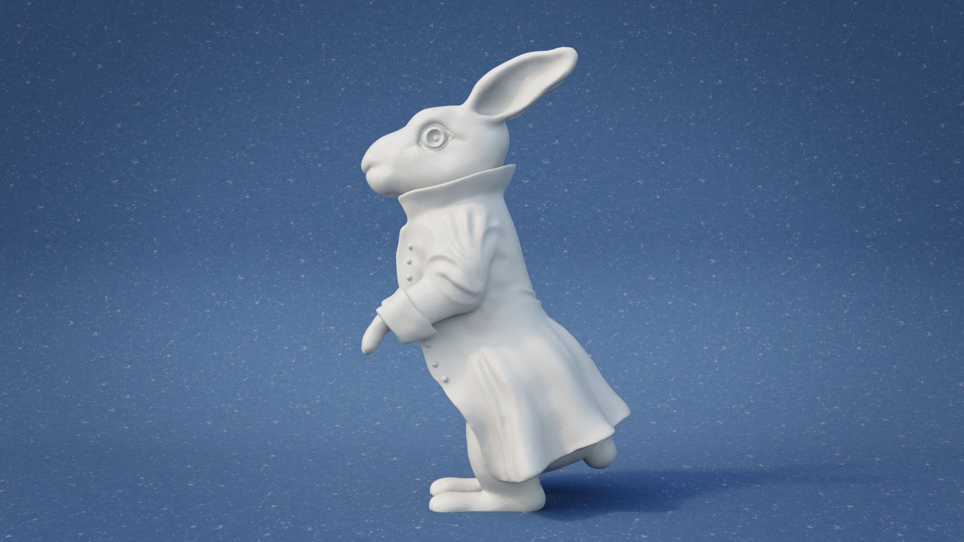 3D White Rabbit Model - TurboSquid 2222186