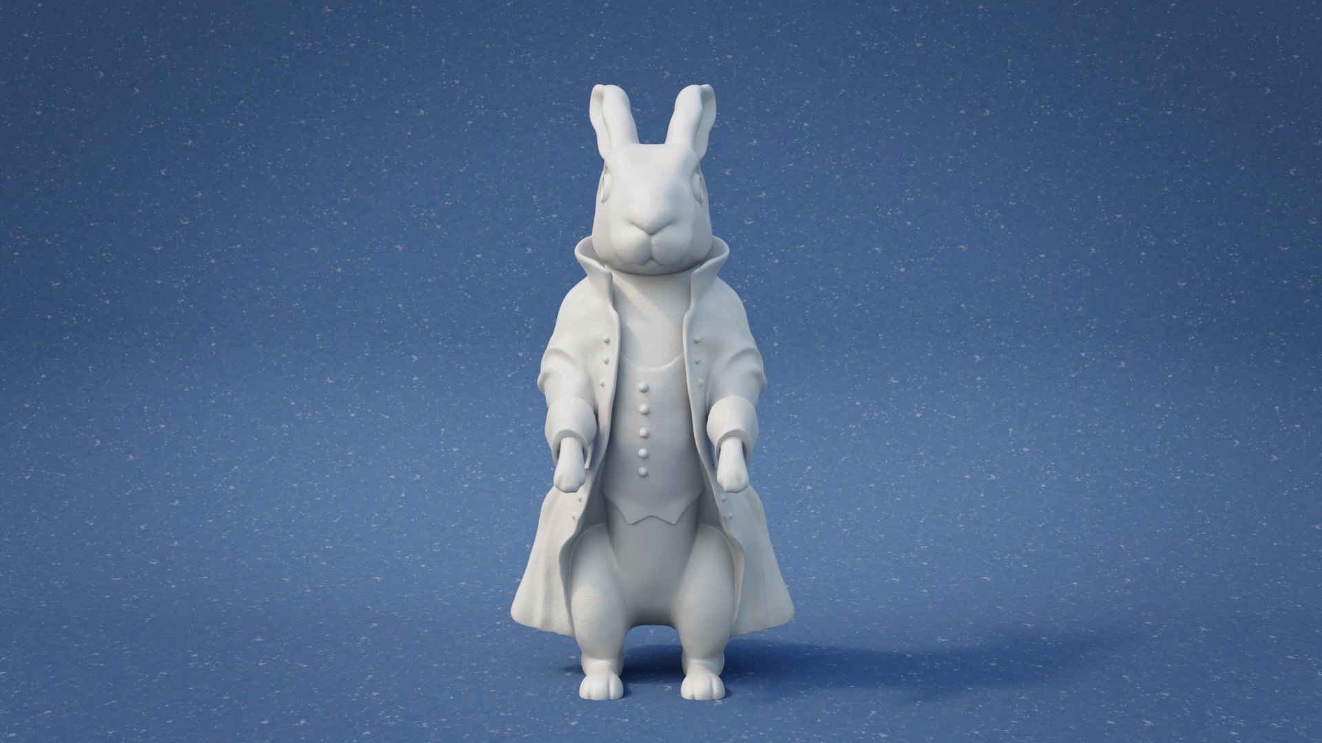 3D White Rabbit Model - TurboSquid 2222186