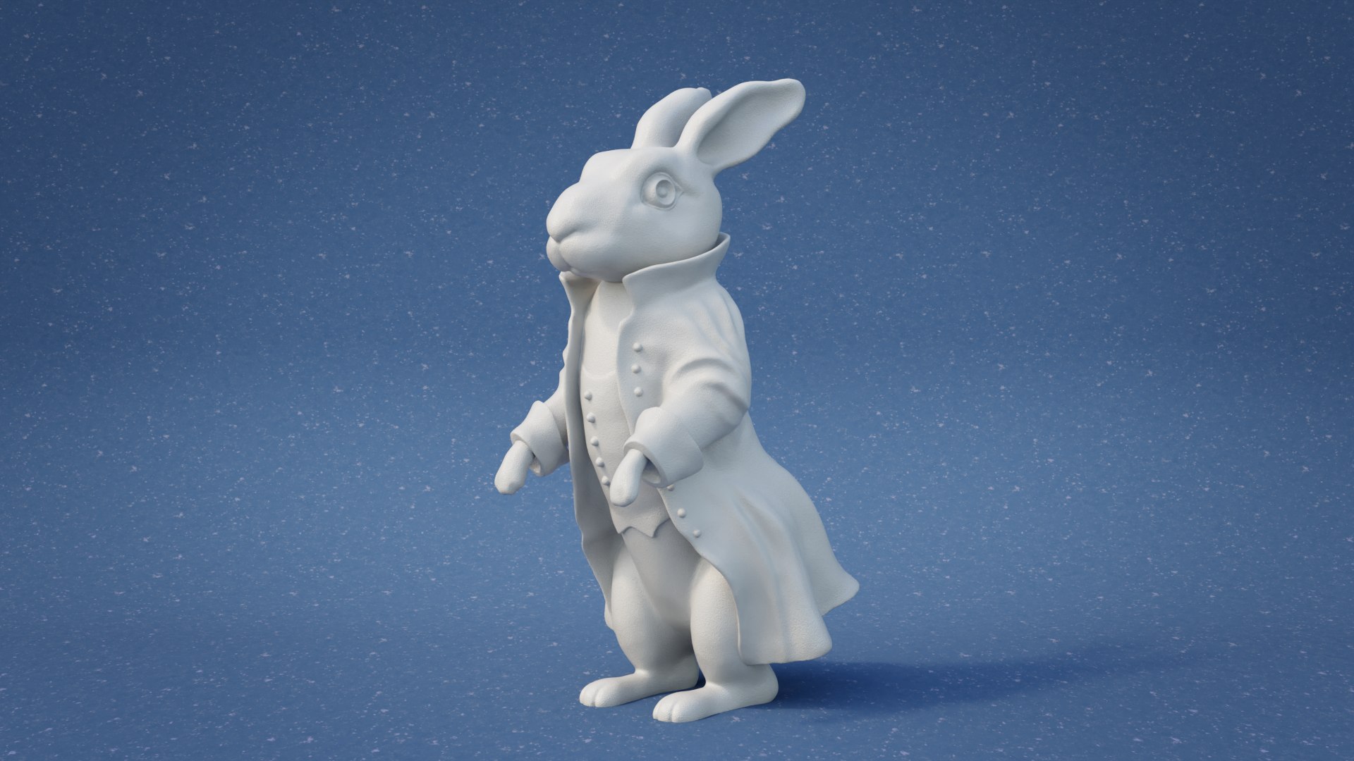 3D White Rabbit Model - TurboSquid 2222186