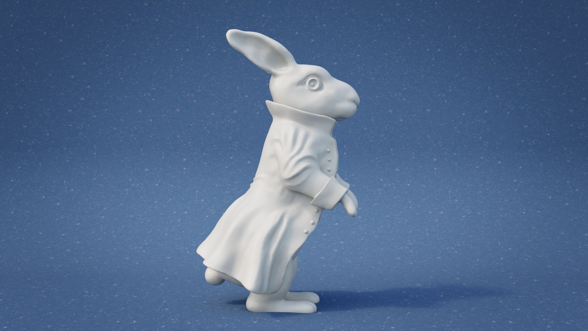 3D White Rabbit Model - TurboSquid 2222186