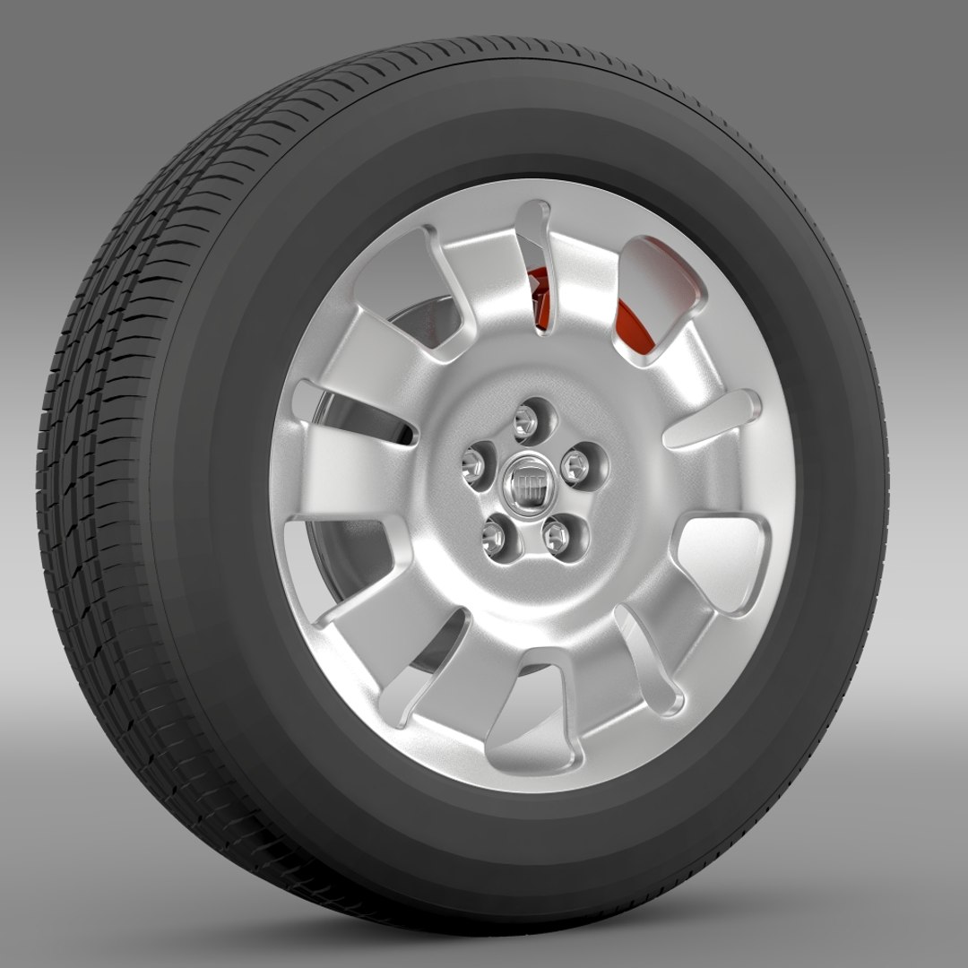 3d model fiat doblo work wheel