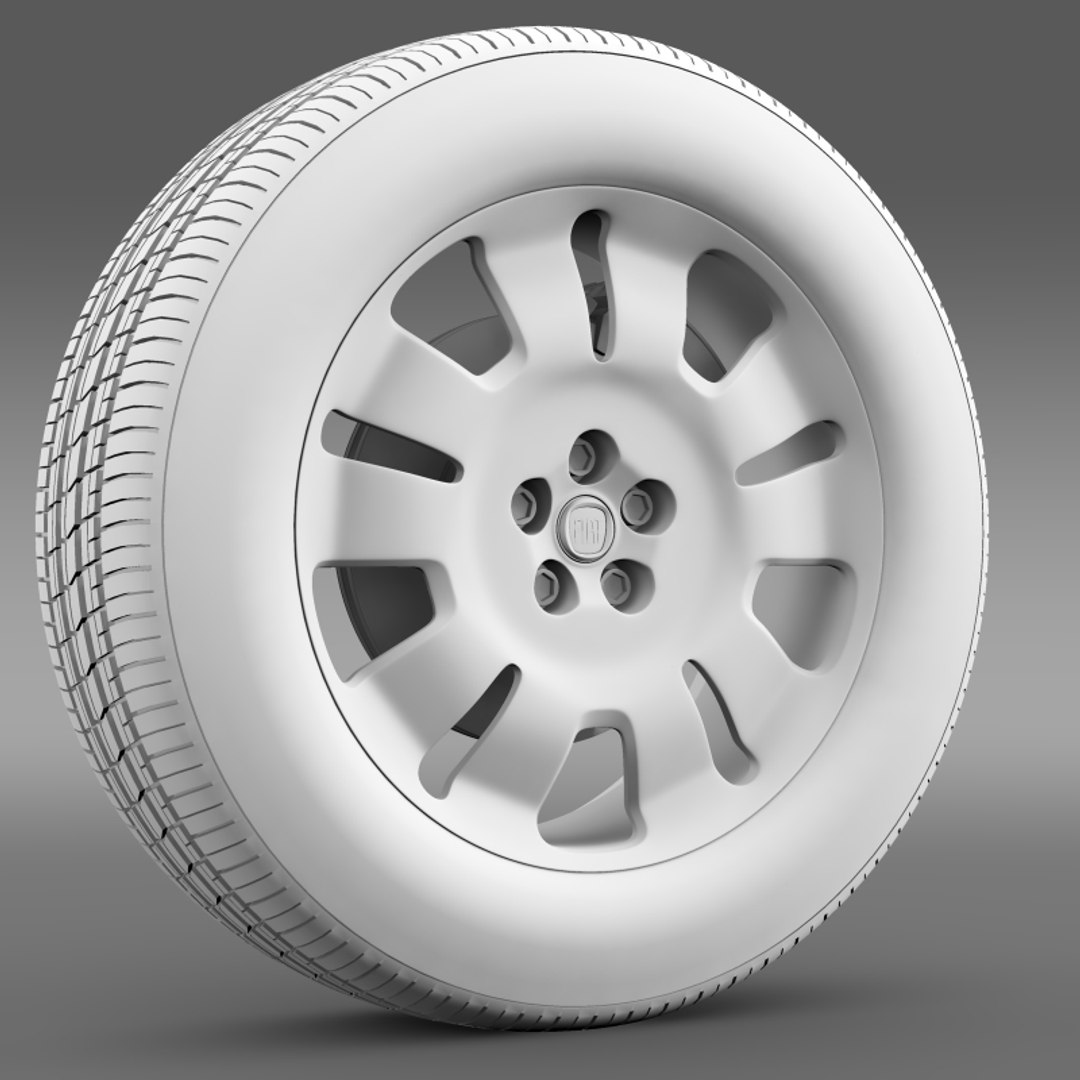 3d model fiat doblo work wheel