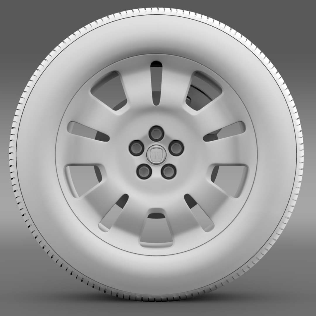 3d model fiat doblo work wheel