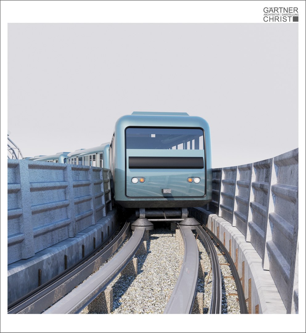 Metro Railway Station Train Rail 3d Max