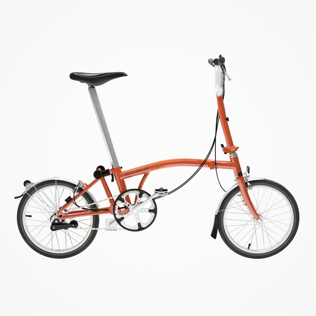 3ds Max Brompton Fold Bike