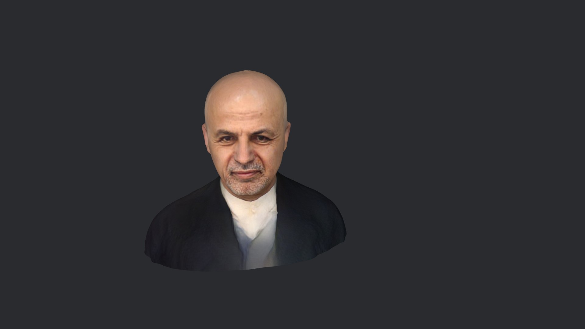 3D Ashraf Ghani- Realistic bust head ready 3d Model - TurboSquid 1971593