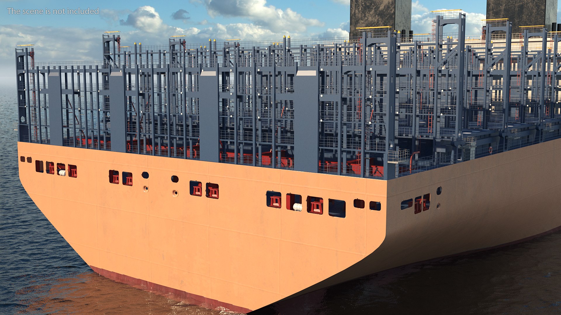 3D Container Ship Empty - TurboSquid 1778384