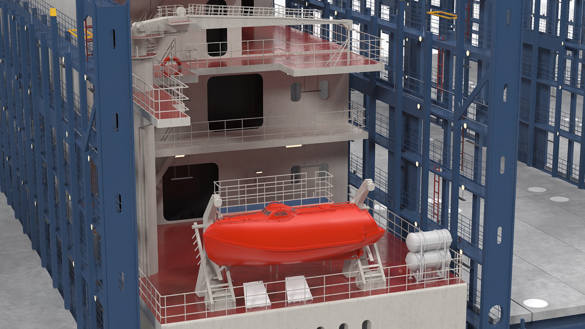 3D Container Ship Empty - TurboSquid 1778384