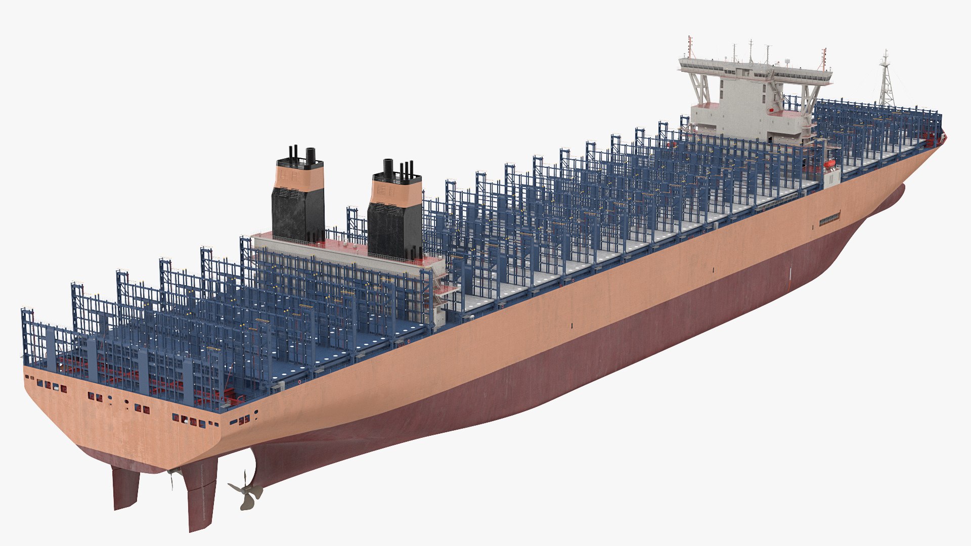 3D Container Ship Empty - TurboSquid 1778384
