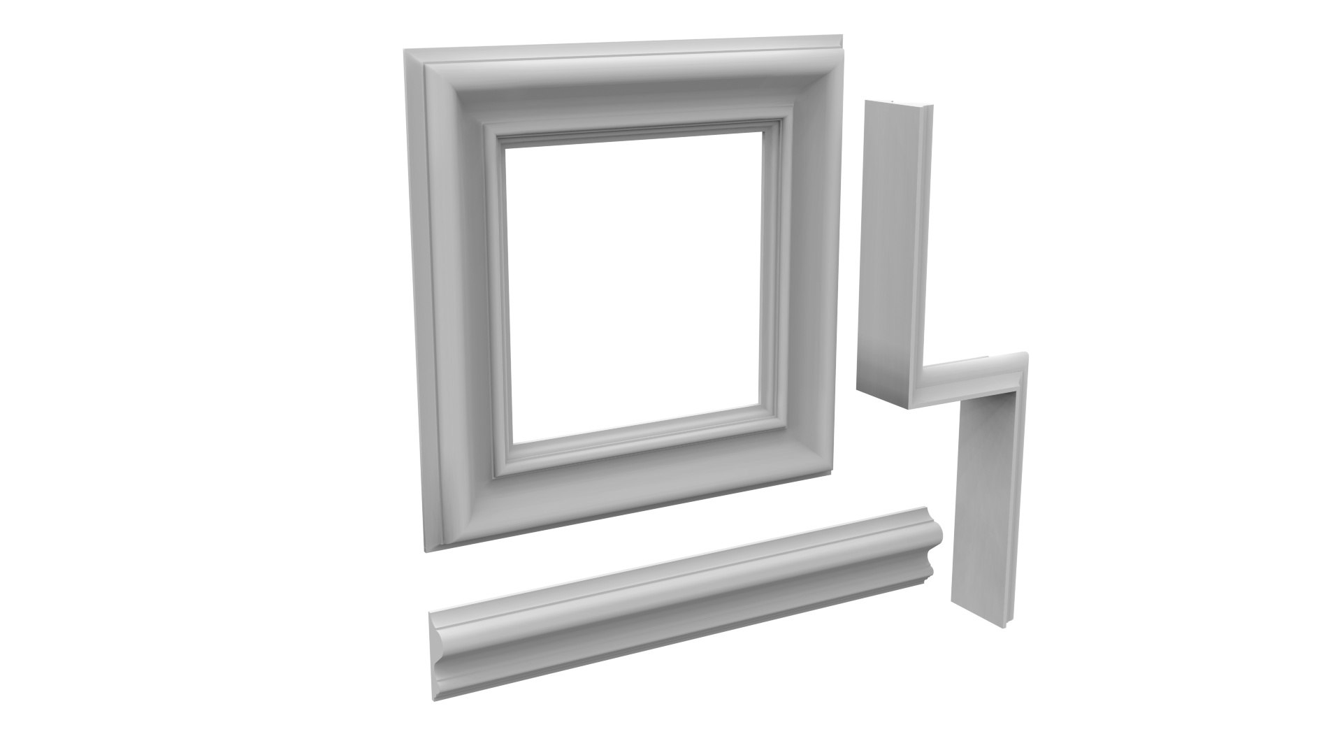 3D Panel Moulding Model - TurboSquid 2022446