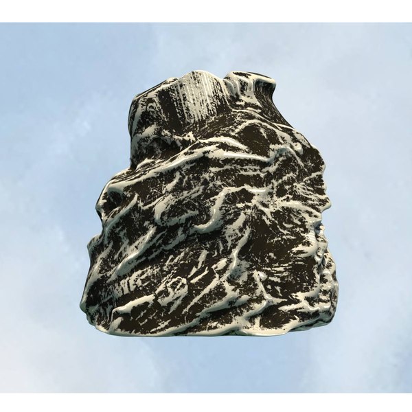 CG stone download realistic stone rockery stylized fossil block scene ...