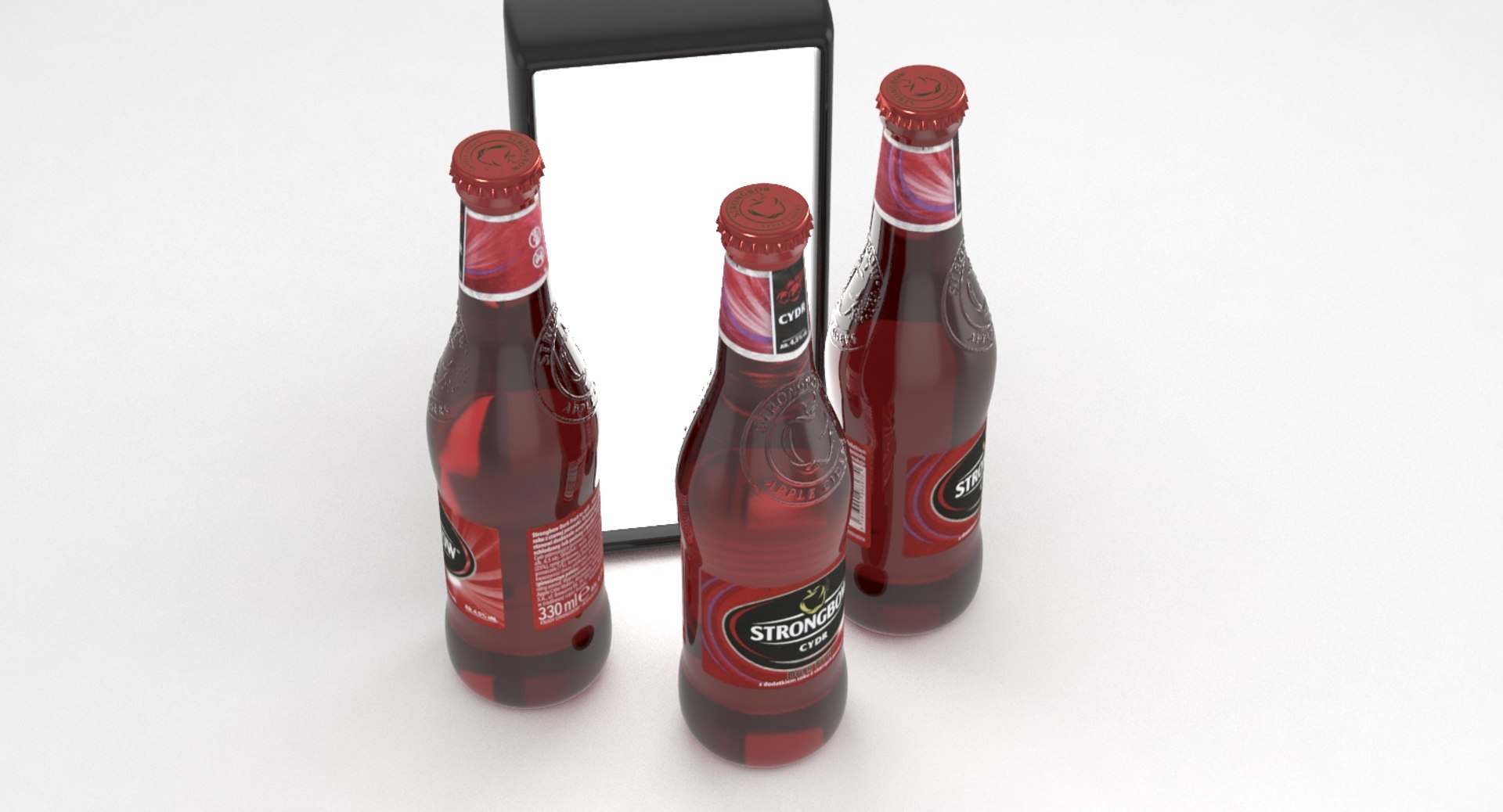 Cider Bottle 3D Model - TurboSquid 1237169