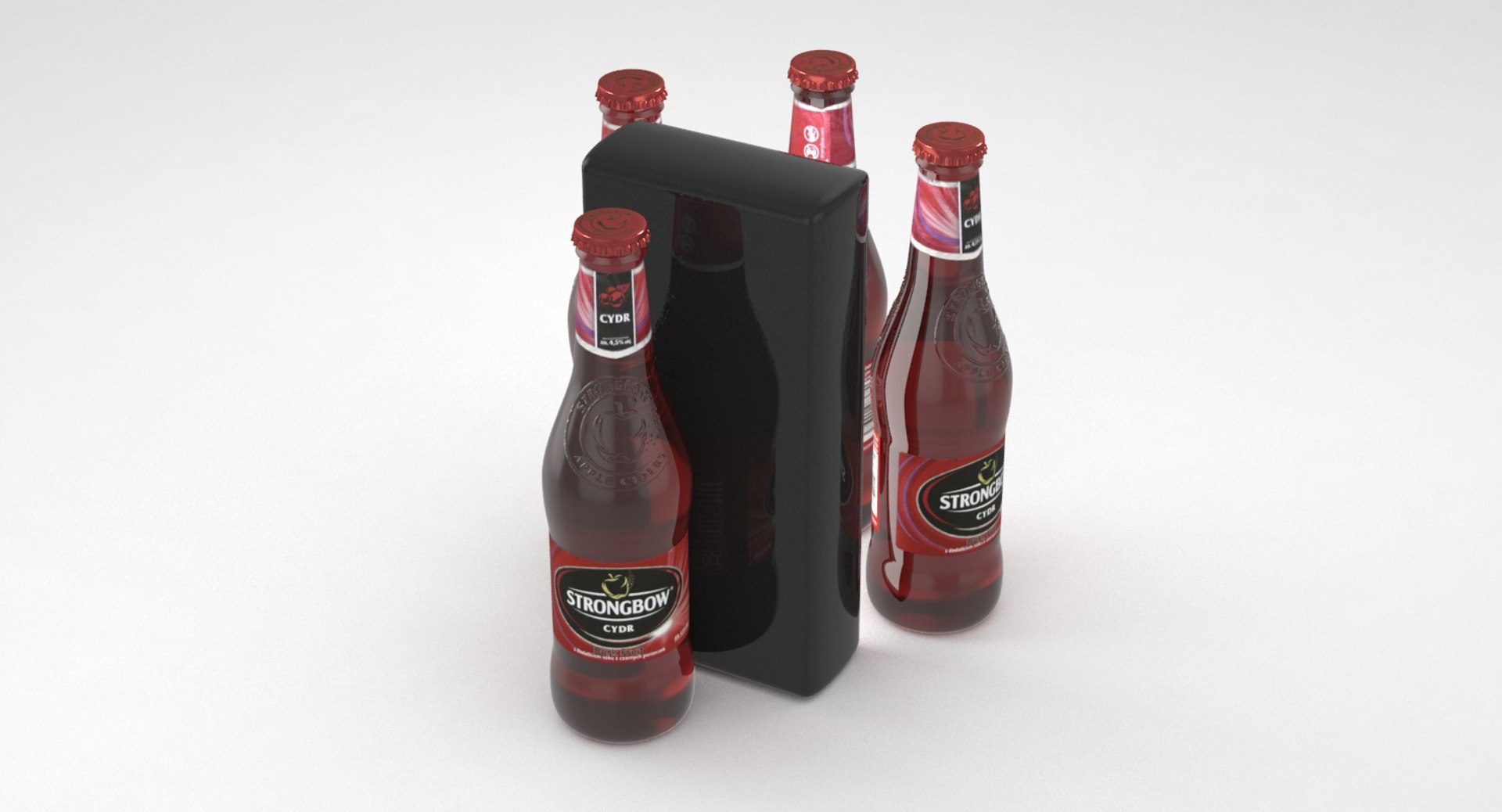 Cider Bottle 3D Model - TurboSquid 1237169