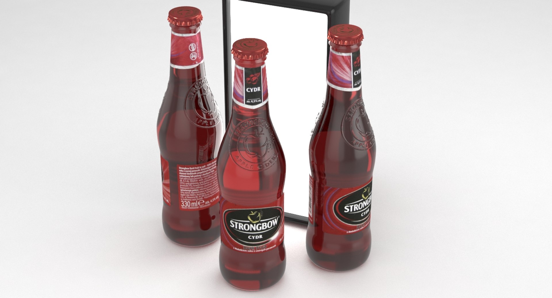 Cider Bottle 3D Model - TurboSquid 1237169