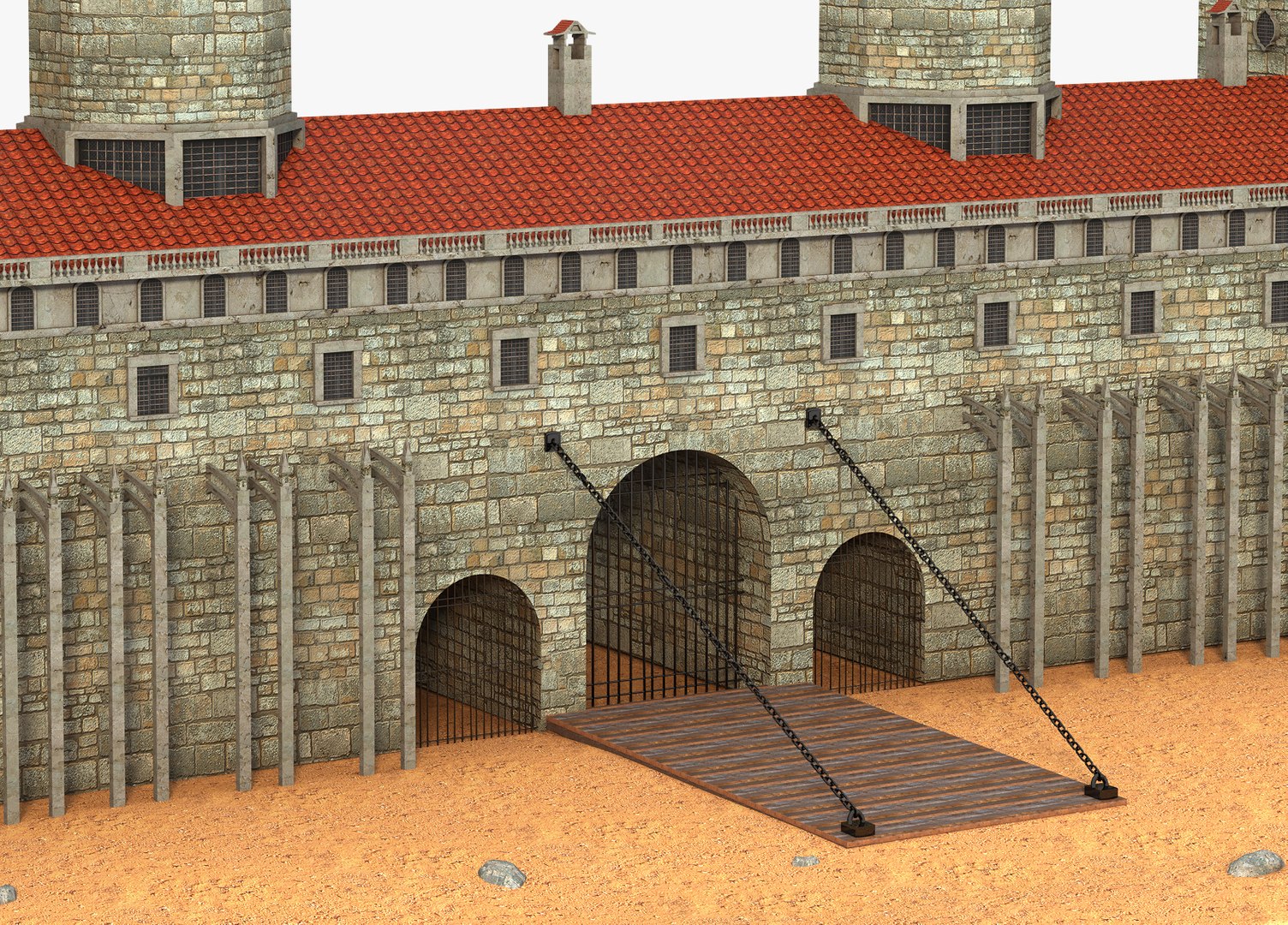 3D model fantasy tower gate - TurboSquid 1345686