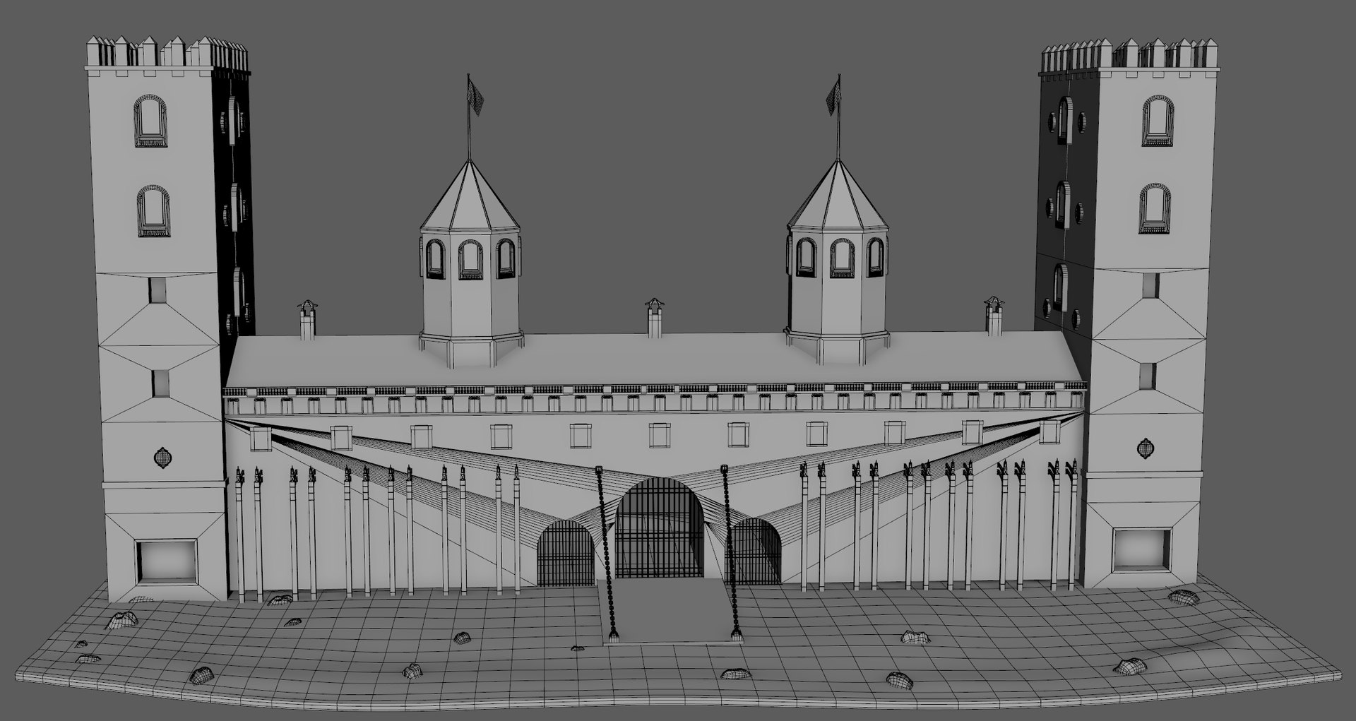 3D model fantasy tower gate - TurboSquid 1345686