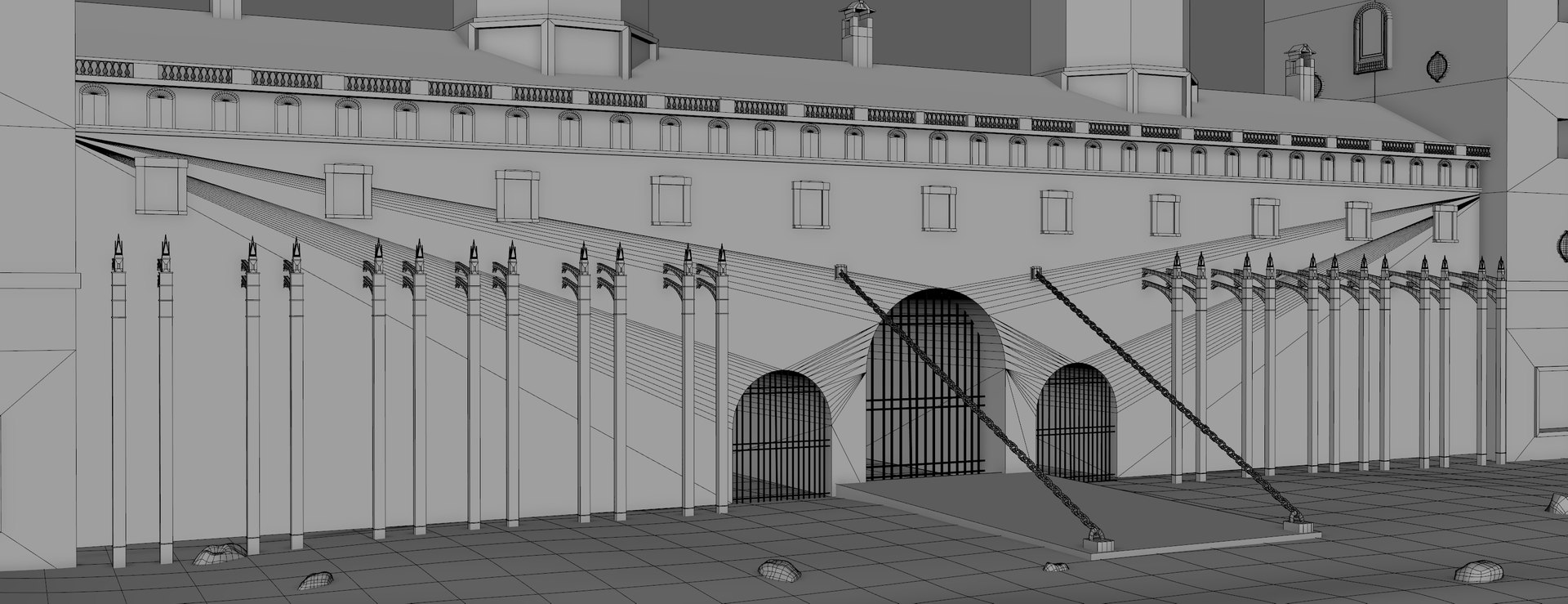 3D model fantasy tower gate - TurboSquid 1345686