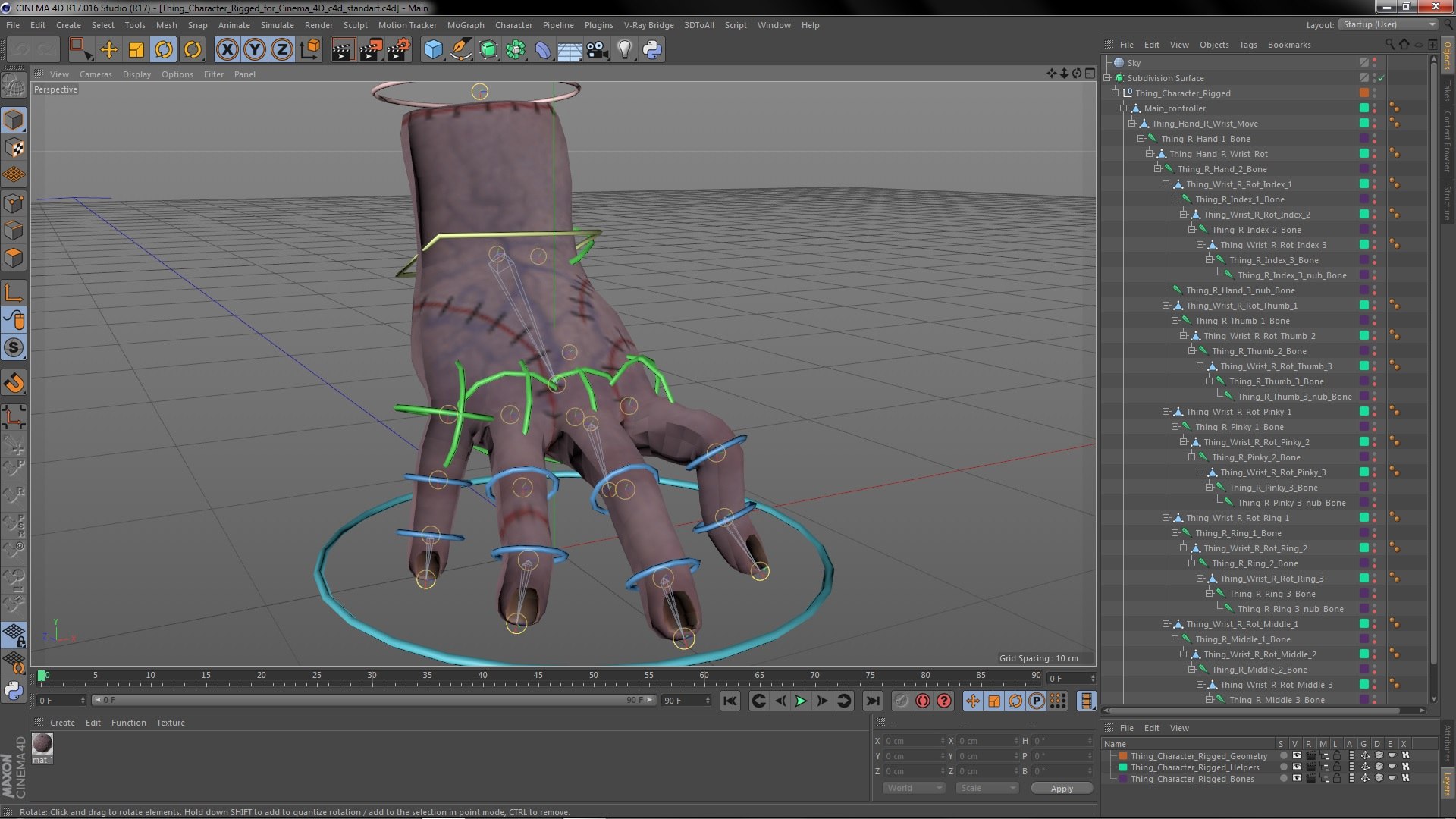 Thing Character Rigged for Cinema 4D 3D model - TurboSquid 2082938