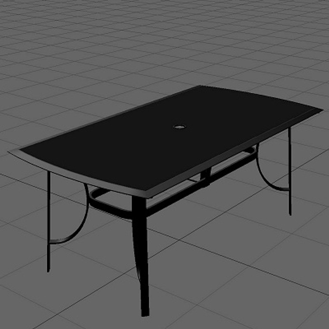 3d Outdoor Table Model