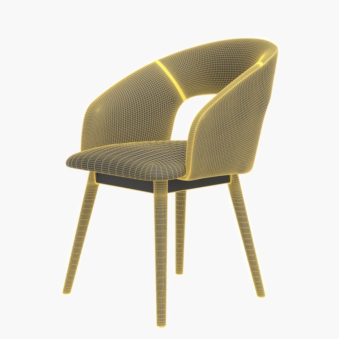 Ariya Dining Chair 3D Model - TurboSquid 2119885