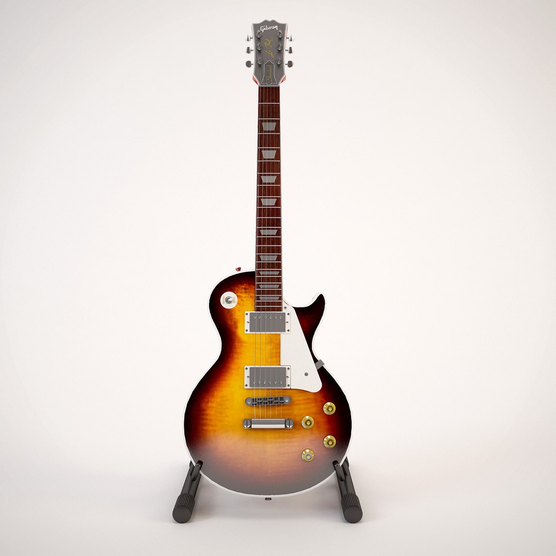 Gibson Les Paul Sunburst 3d Model