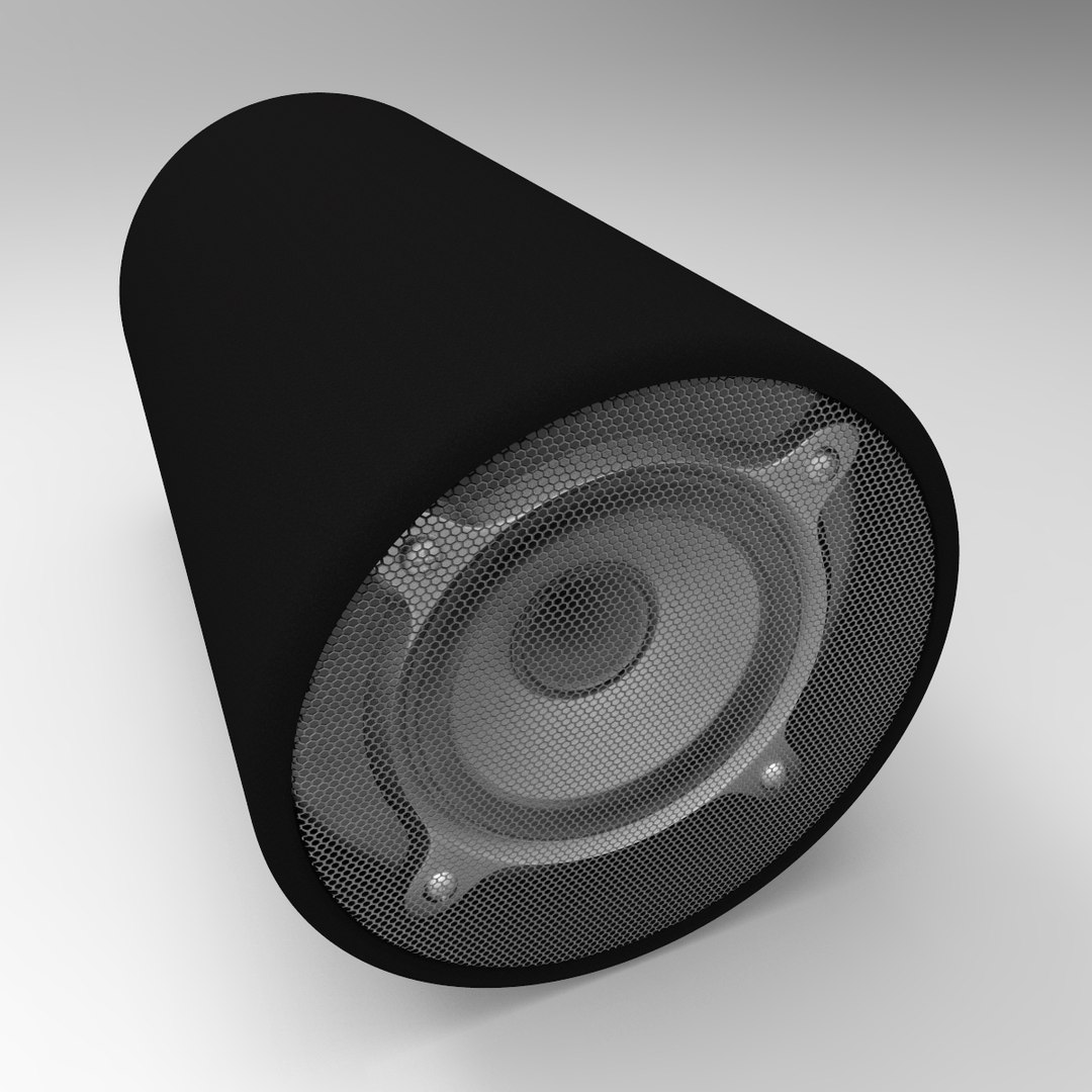 3d Model Realistic Subwoofer
