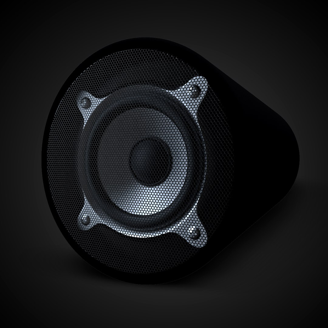 3d Model Realistic Subwoofer