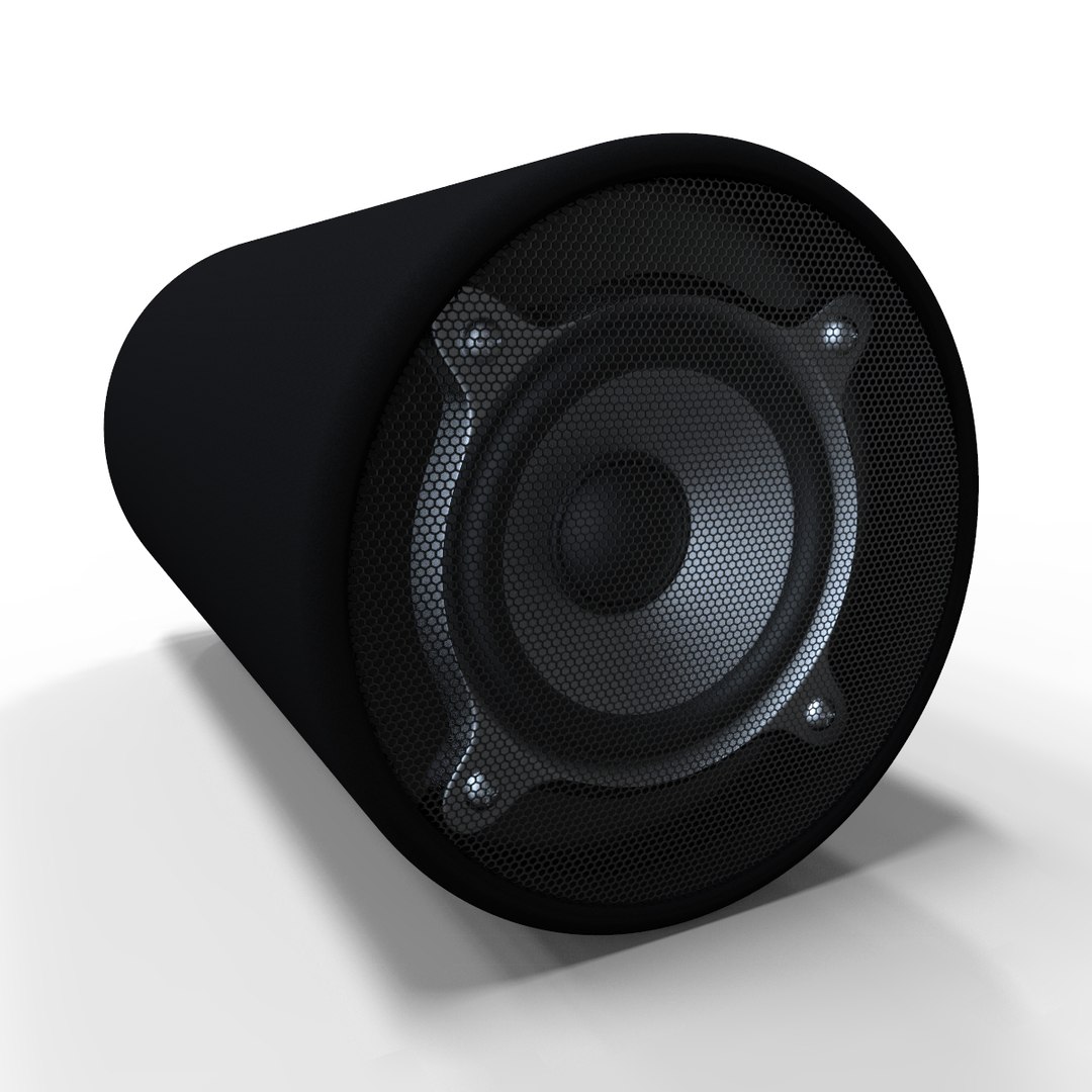 3d Model Realistic Subwoofer