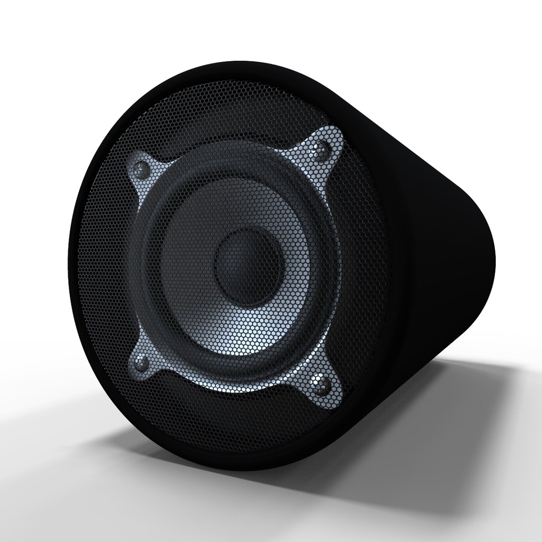 3d Model Realistic Subwoofer