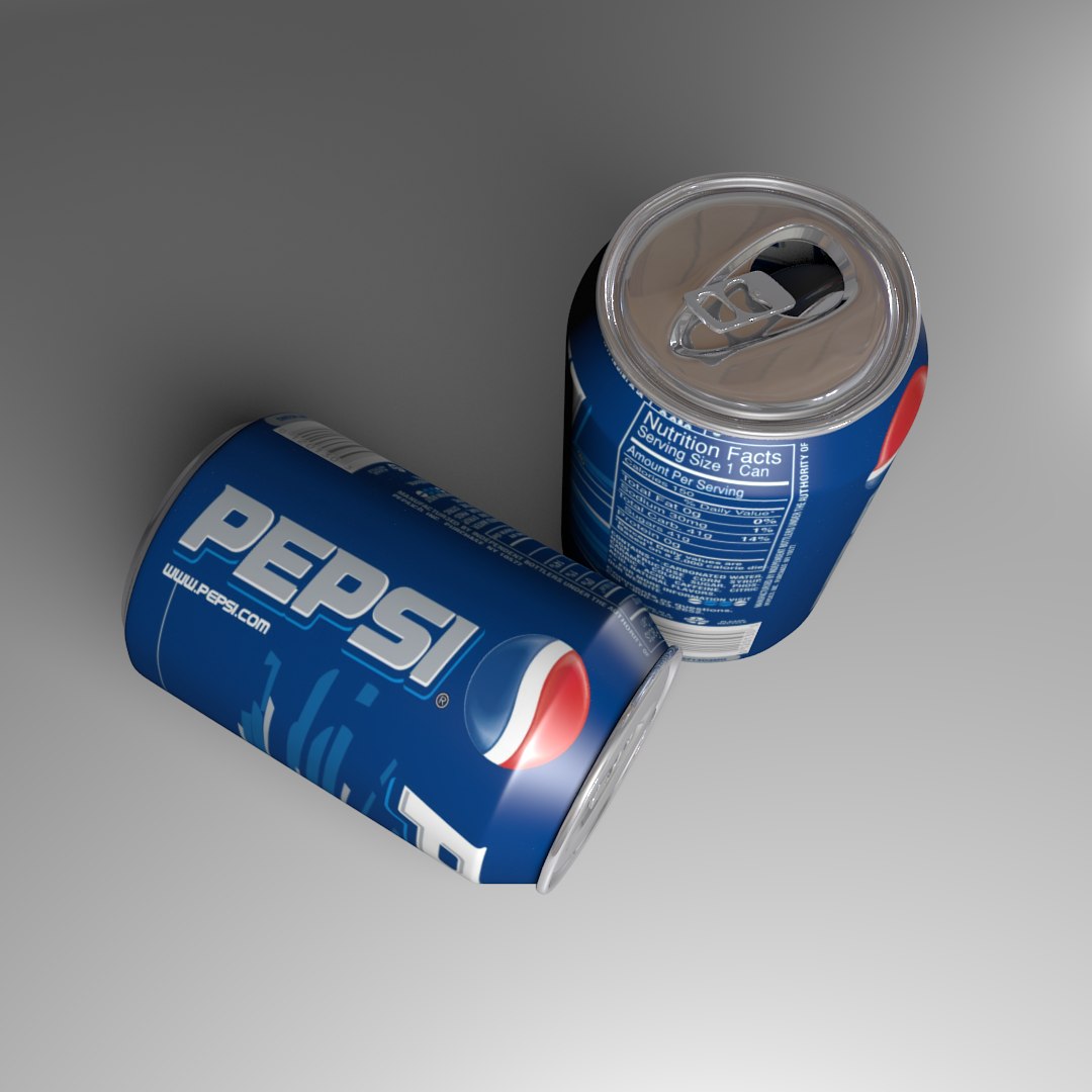 Pepsi Soft Drink 3d Model