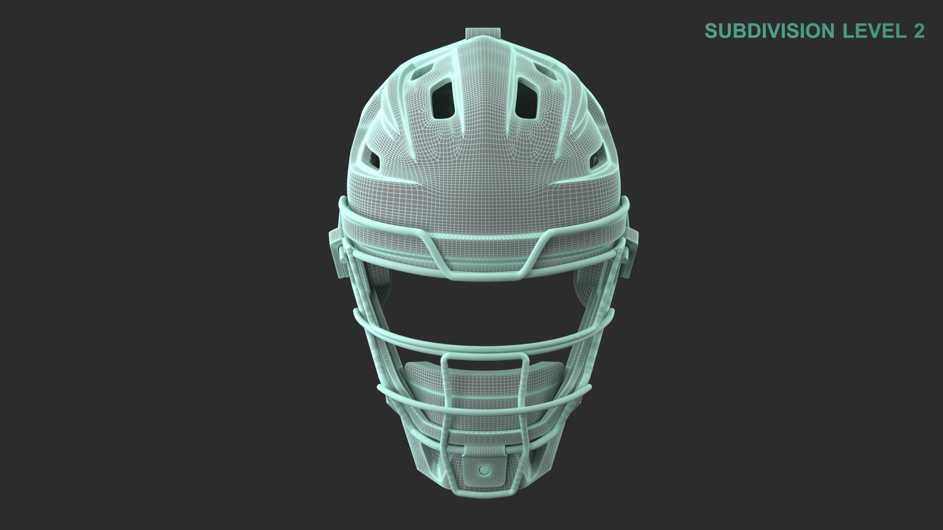 3D Catcher Helmet Model - TurboSquid 2108270