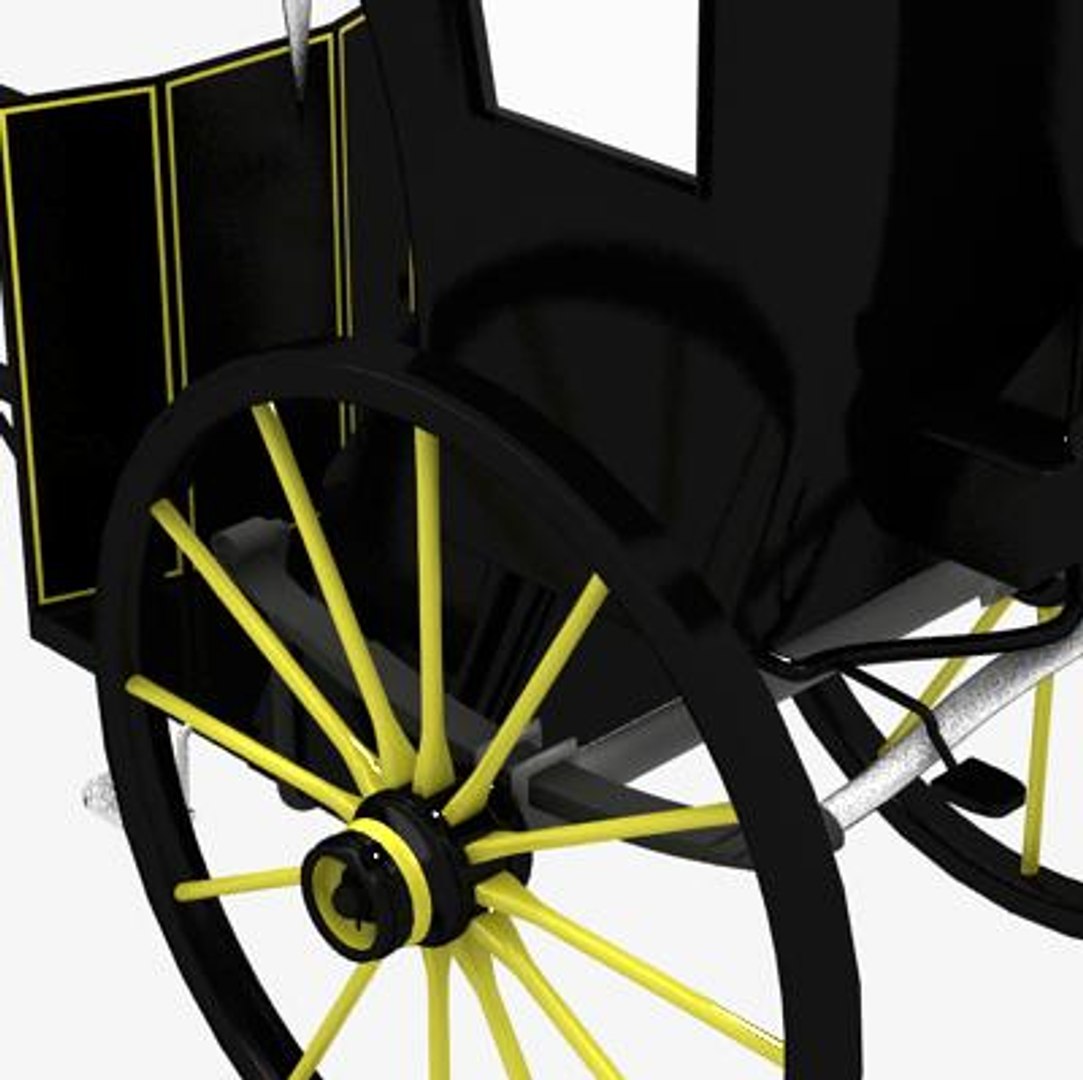 3d Model Of Historically Hansom Cab