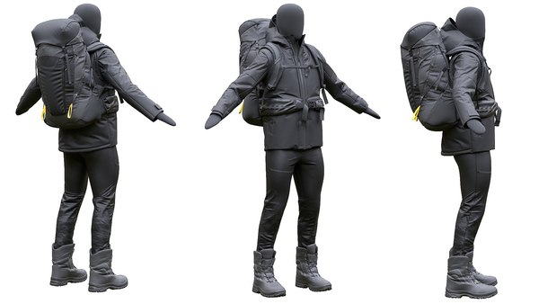 3D model Mens Hiking Collection - TurboSquid 1851439