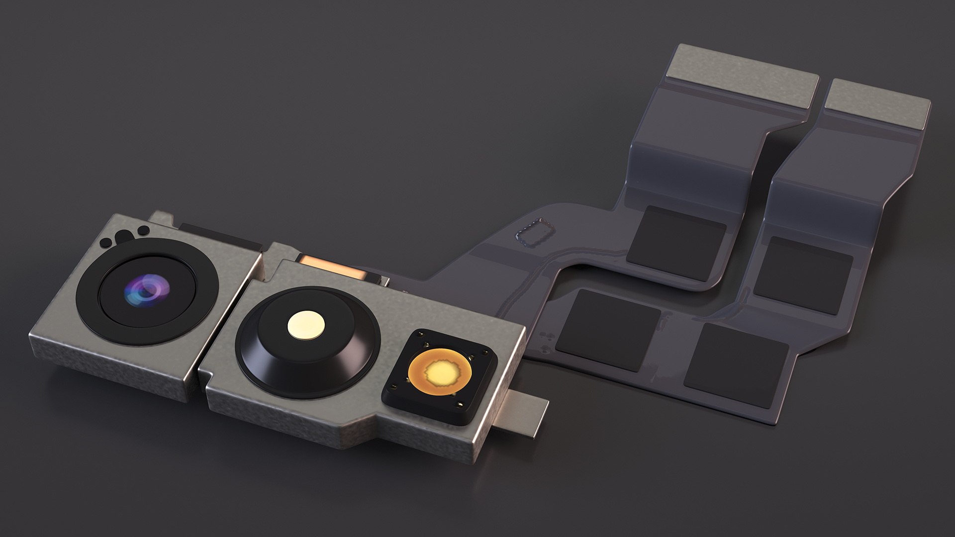 IPhone 14 Pro Front Facing Camera Module 3D model - TurboSquid 2090349