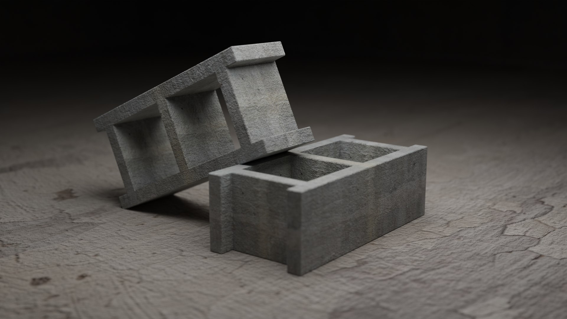 3D Low Poly Cinder Block - TurboSquid 2074621