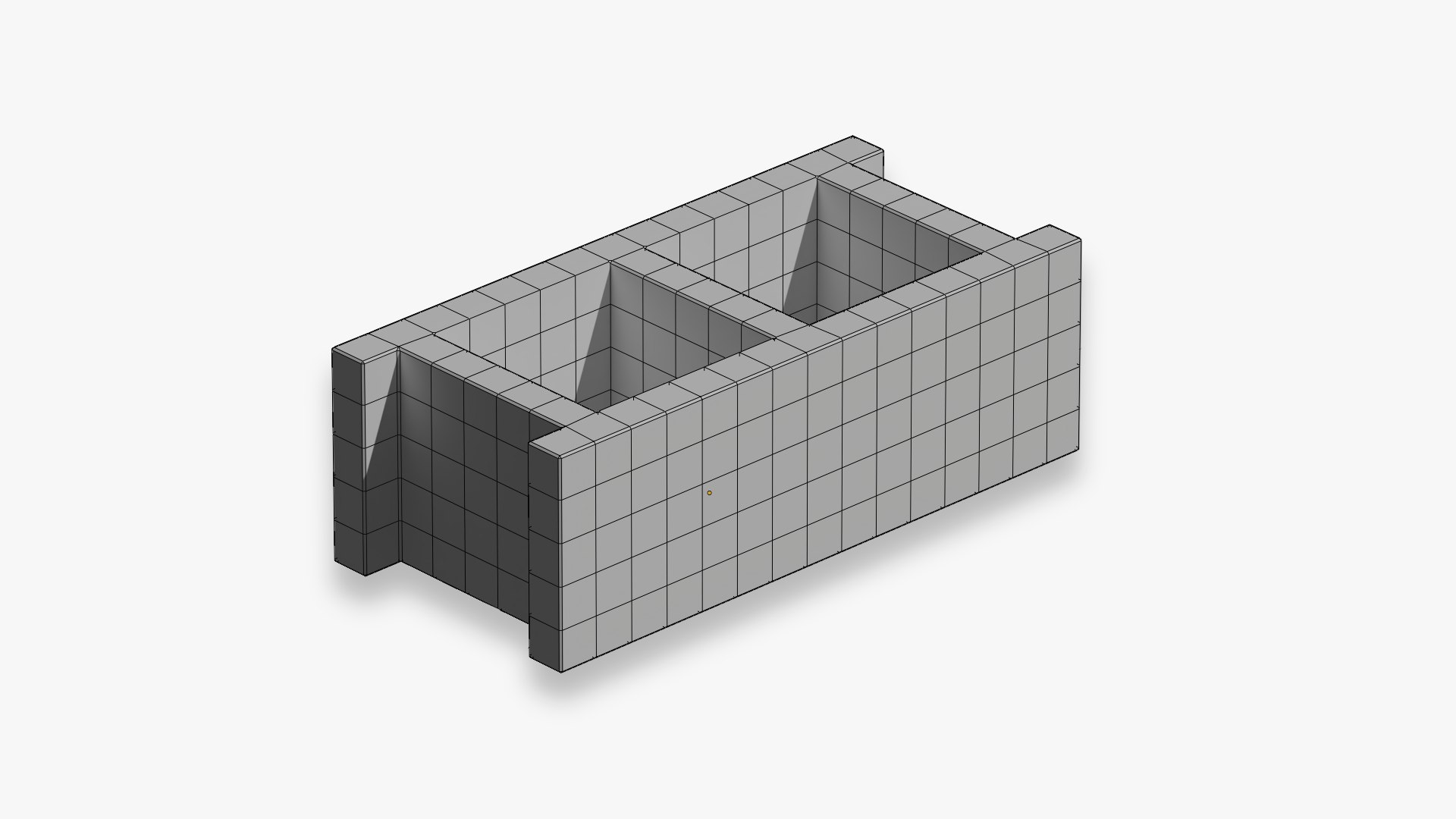 3D Low Poly Cinder Block - TurboSquid 2074621