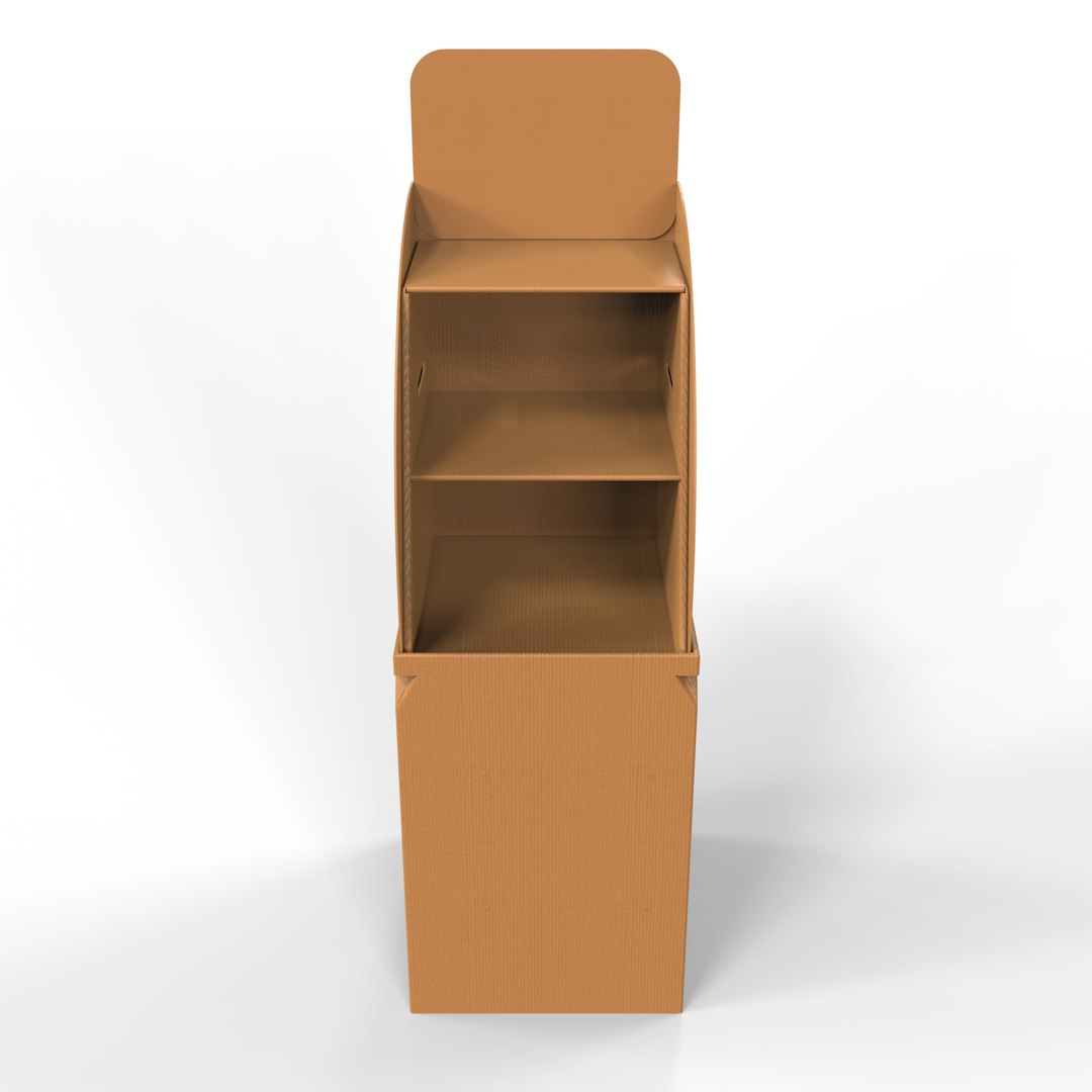 Point Of Sale Cardboard Display Stand Model - TurboSquid 2331954