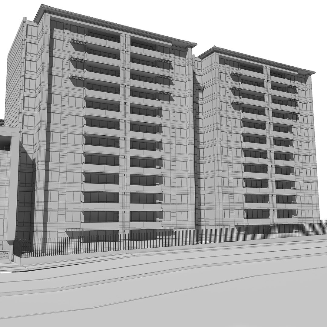3ds Max Residential Building Complex