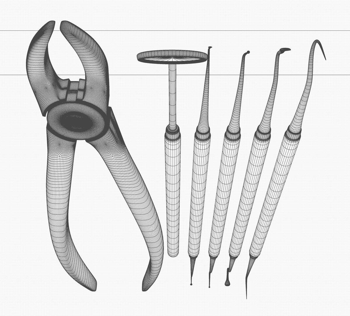 3D Dentist Instrument Tools Model - TurboSquid 2043058