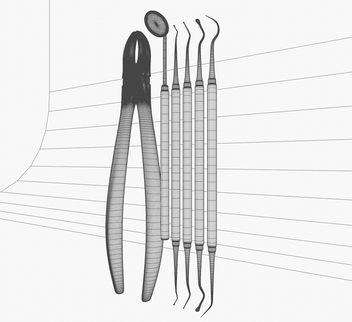 3D Dentist Instrument Tools Model - TurboSquid 2043058