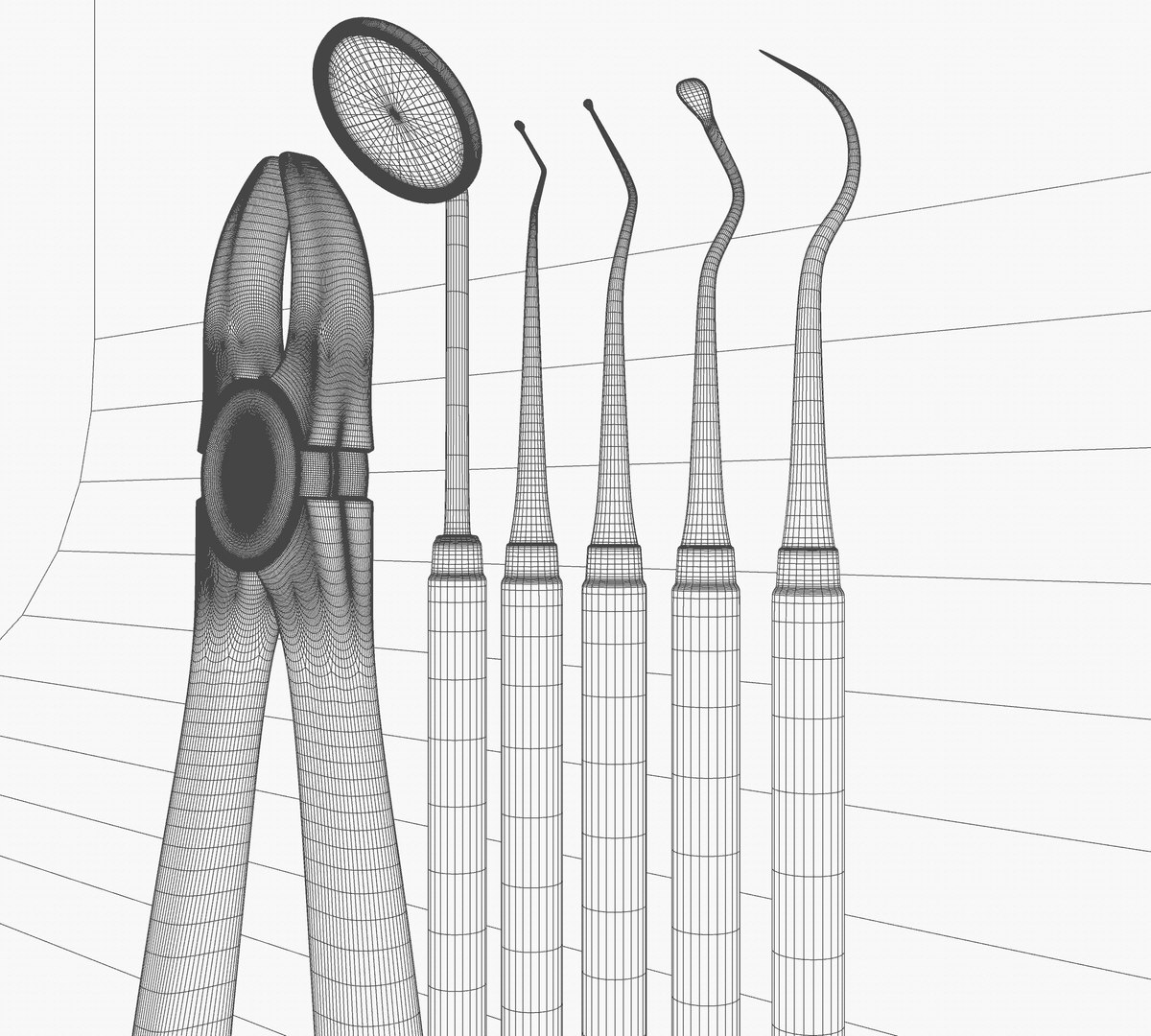 3D Dentist Instrument Tools Model - TurboSquid 2043058