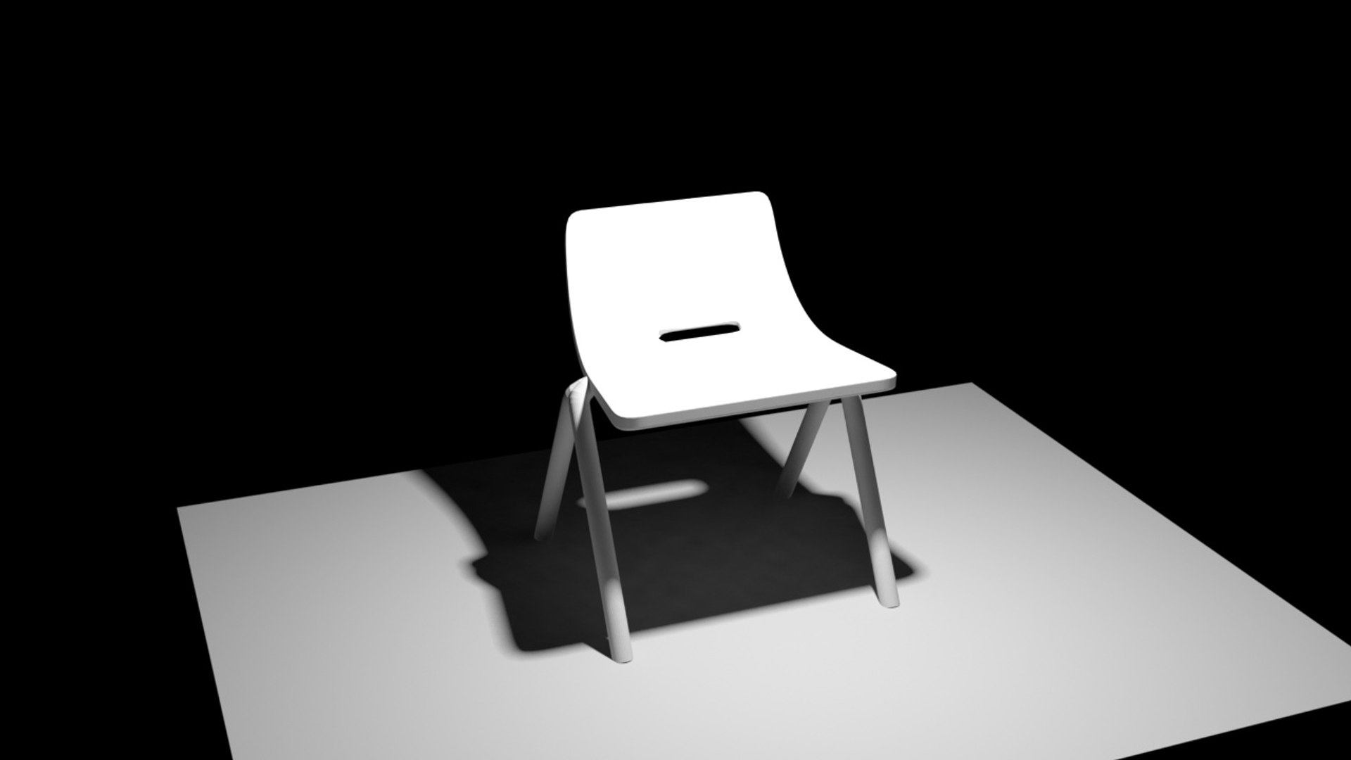 3d model simple chair