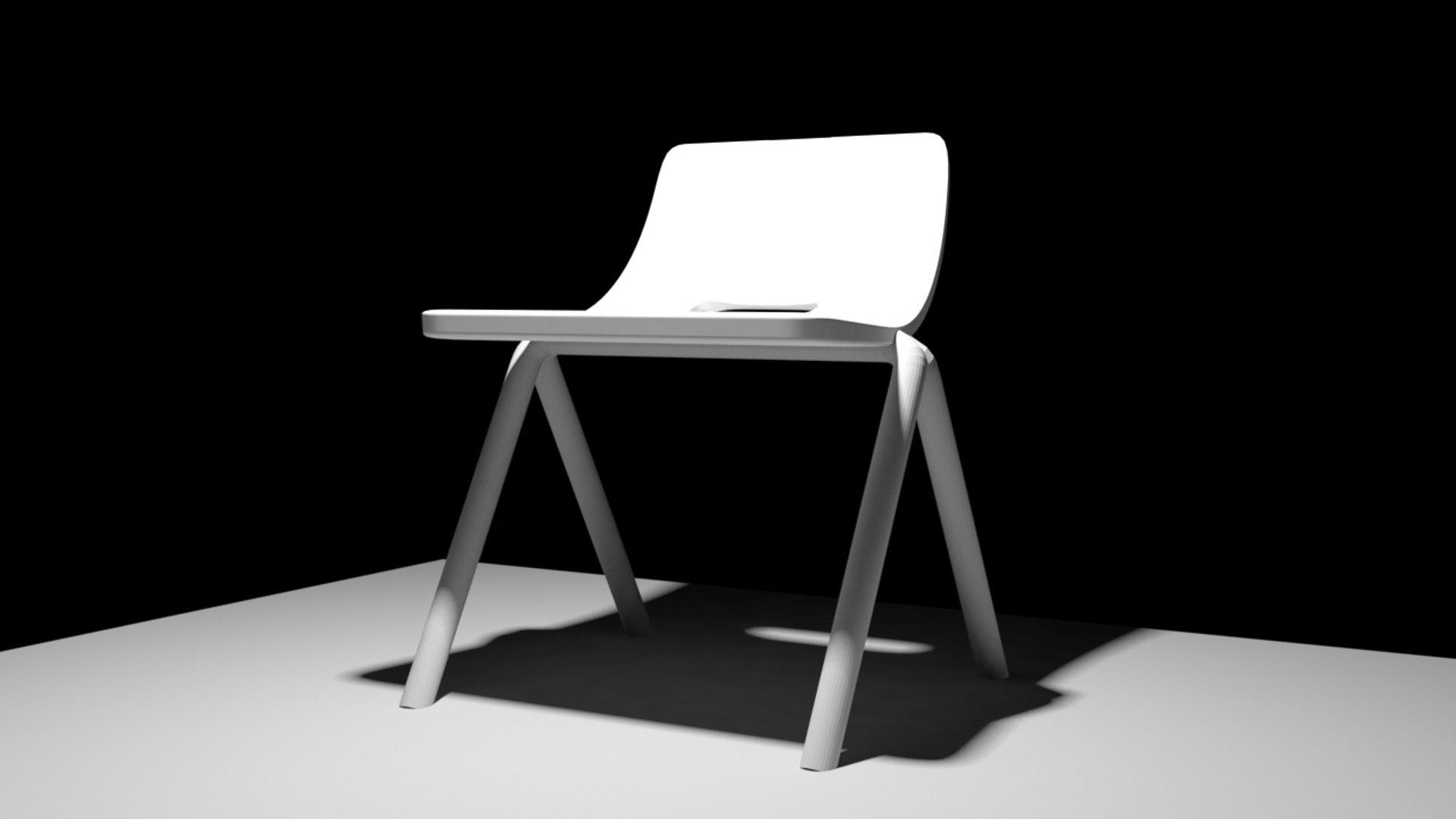 3d model simple chair