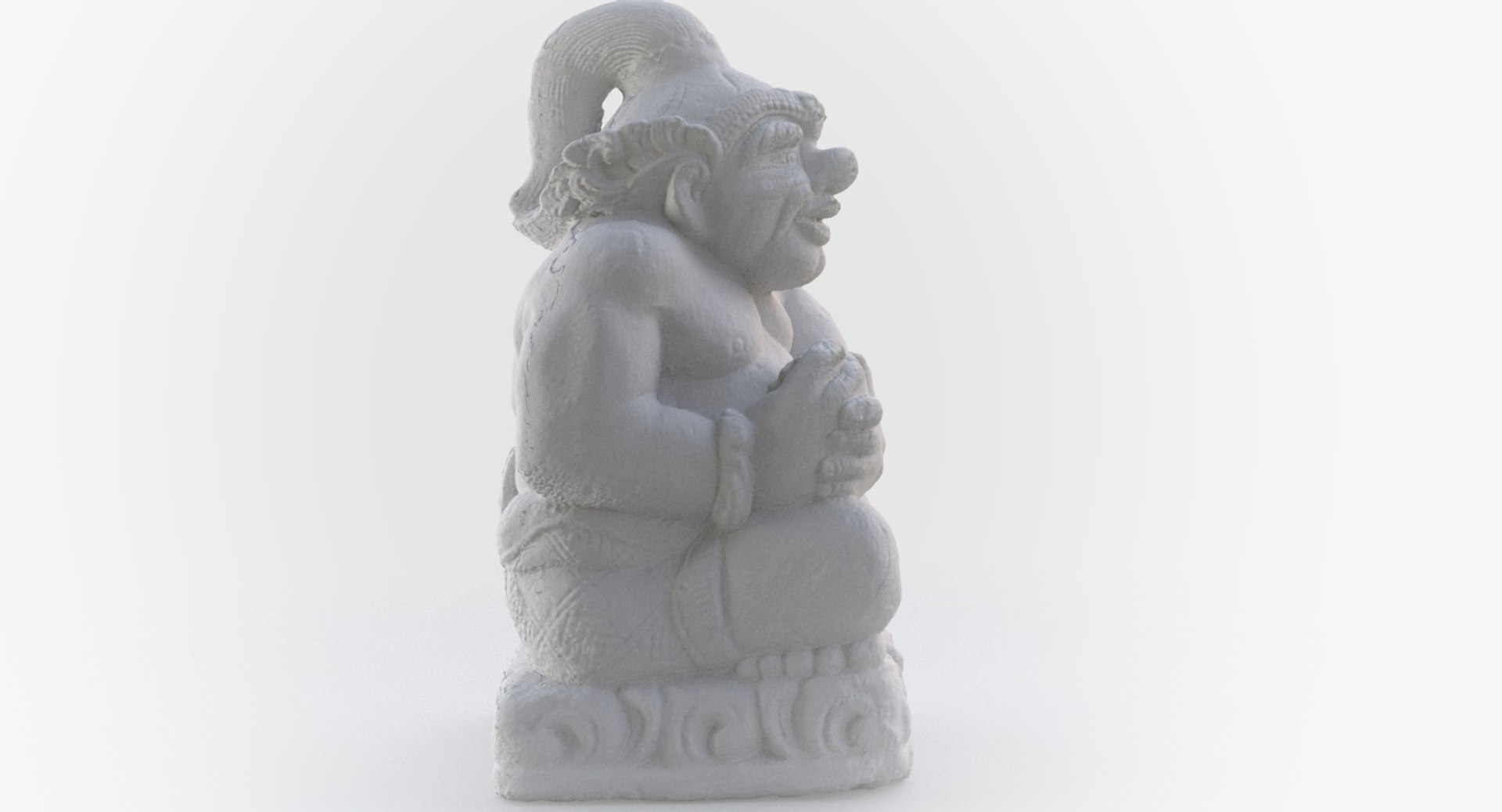 Balinese Guardian Statue 3D Model - TurboSquid 1427581