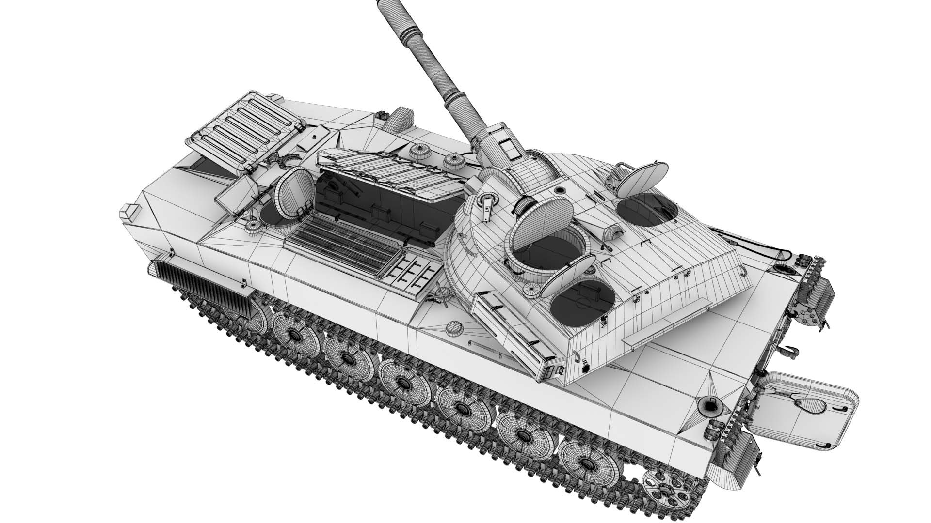 Howitzer 2C1 Animated 3D Model - TurboSquid 2164696