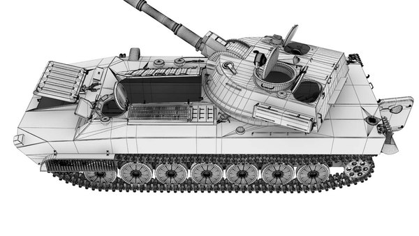 modelo 3d Obús 2C1 animado - TurboSquid 2164696