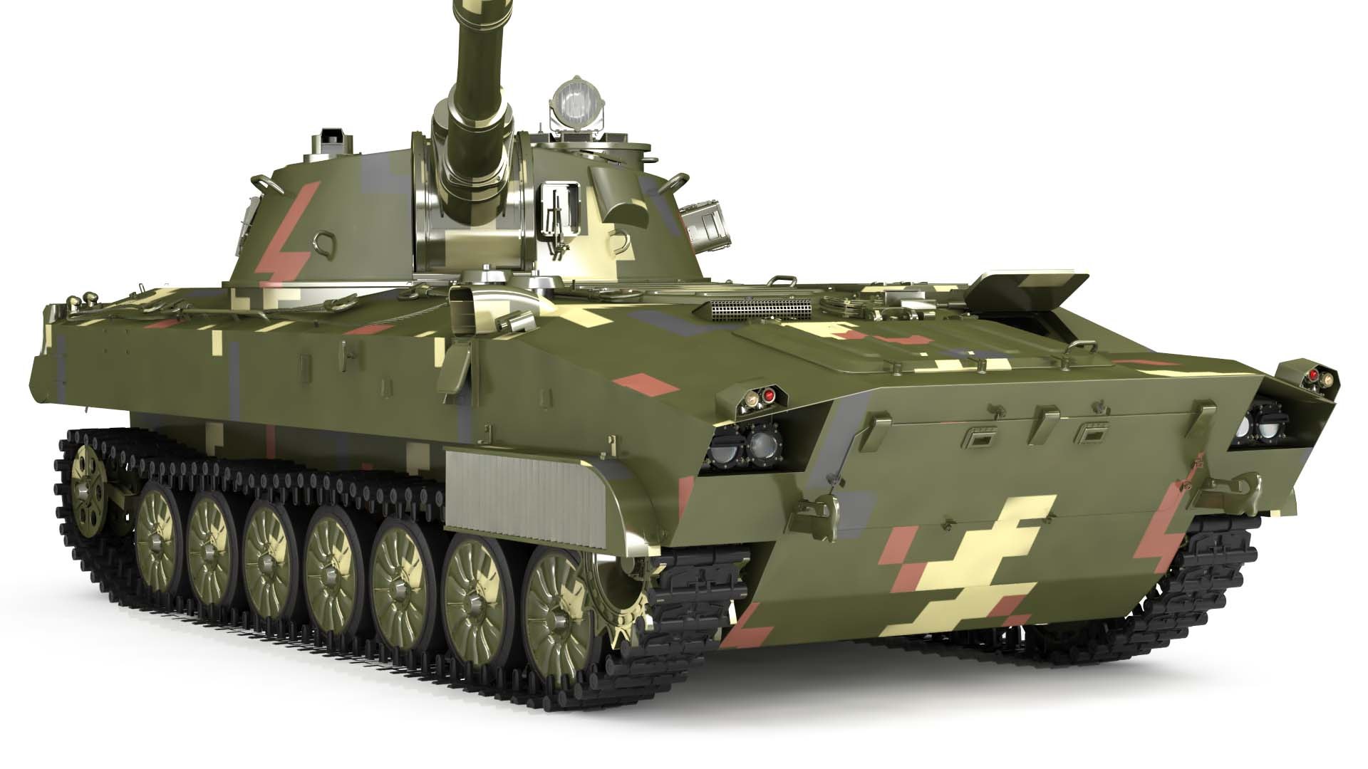 Howitzer 2C1 Animated 3D Model - TurboSquid 2164696