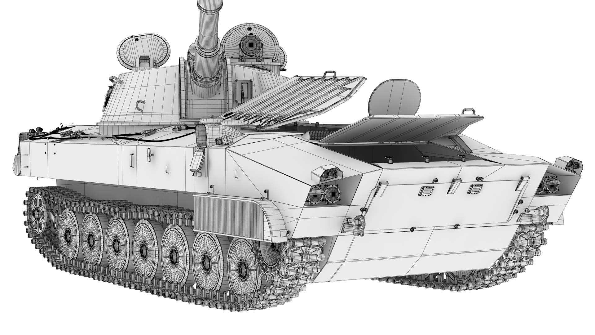 Howitzer 2C1 Animated 3D Model - TurboSquid 2164696