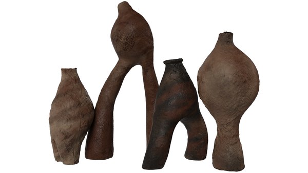 modelo 3d Jarrones de barro con forma humana - TurboSquid 2005865