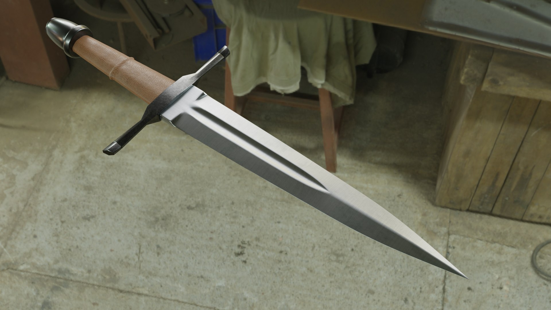 3D Knights Dagger Model - TurboSquid 1994649